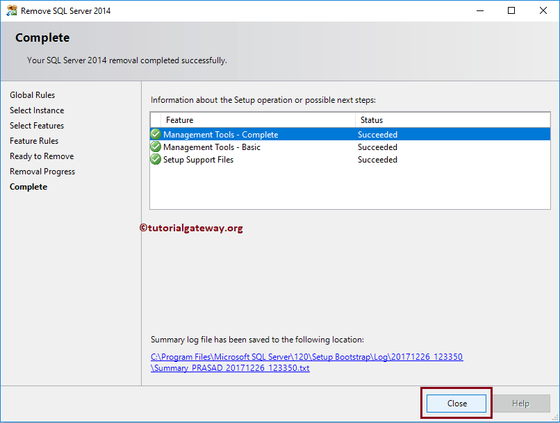 How to Uninstall SQL Server Management Studio