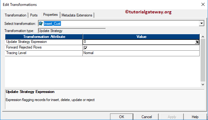 Update Strategy in Informatica Example