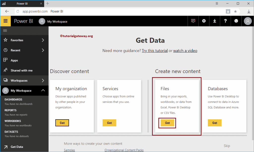 Upload Excel Files To Power BI Dashboard
